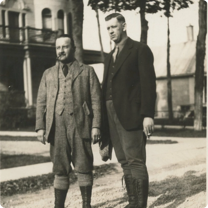 Octavien Renaud et le capitaine Hébert - Sodam